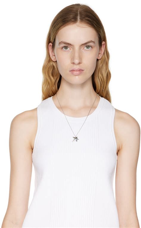 We11done Silver Small Star Necklace We11done