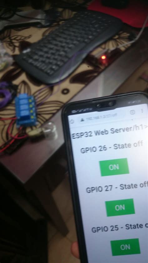 Build Design For Web Server To Control A 220v Lamp By Using Esp32