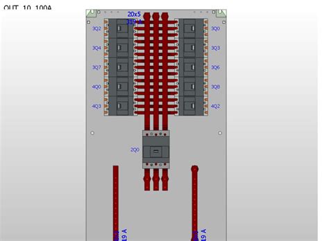 Typical ABB SMDB Panel Incomer Up To 250A 36KA Adjustable Outgoing 10x Up To 100A 18KA Panels