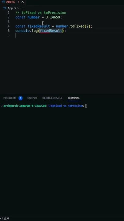tofixed vs toprecision in javascript shorts youtubeshorts