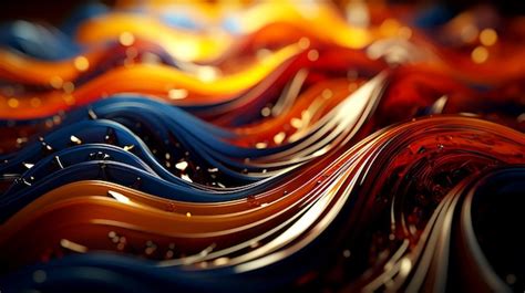 Premium Ai Image 3d Rendering Abstract Caustic Background