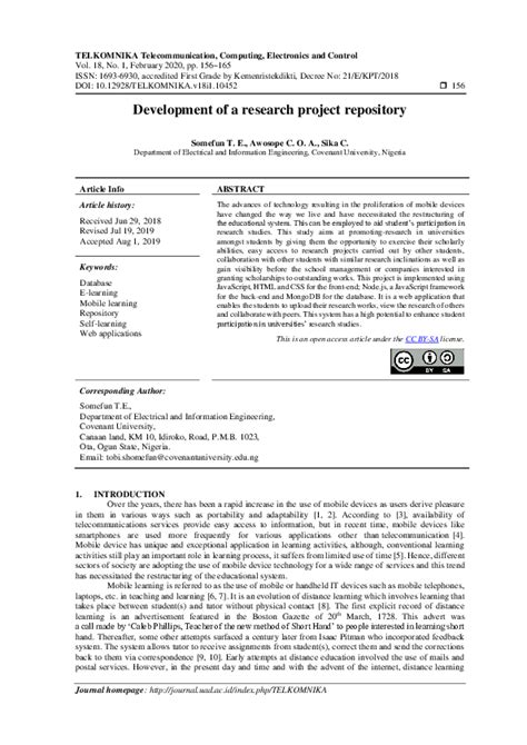 pdf development of a research project repository