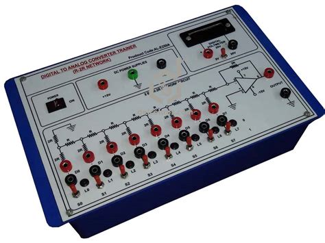 digital to analog converter trainer using 8bit r 2r network