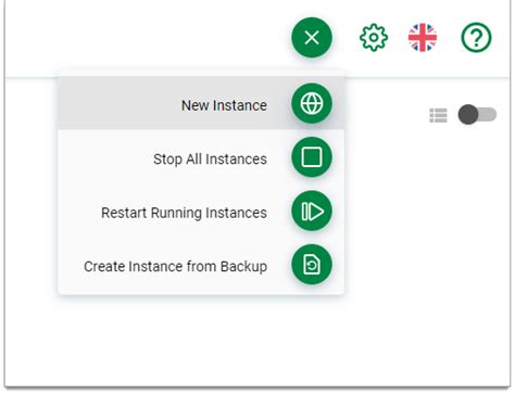 Creating A New Server Instance
