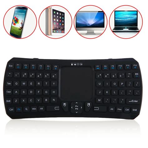Professional Wireless Bluetooth Gaming Keyboard Touchpad Smart Phone Super Thin Mini Keyboard