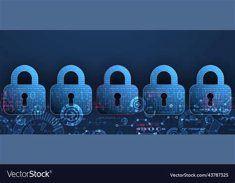 Padlock Iconppersonal Data Security Cyber Vector Image
