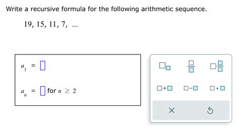 Solved Write A Recursive Formula For The Following