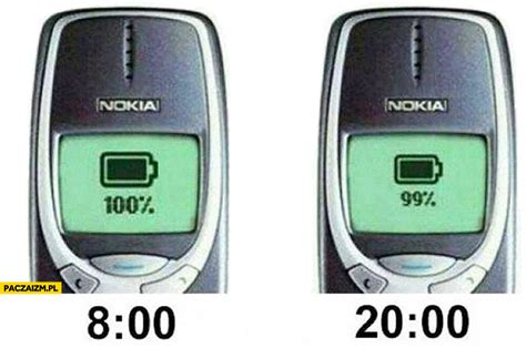 Nokia 3310 bateria po całym dniu 99% procent - Paczaizm.pl