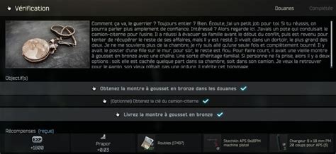 Vérification Dantécédents Tarkov Aide à La Quête Alucare