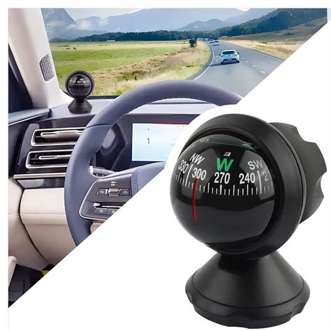 Compass For Car With Bottom Stick Car Compass Ball