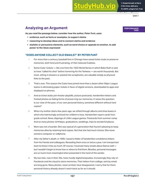 Analyzing An Argument Pdf Scrapbooking Arts And Crafts