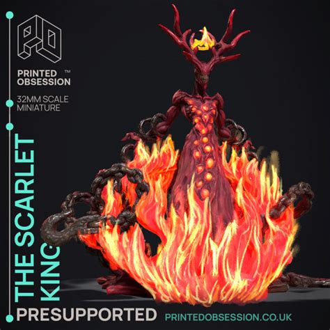3d Printable The Scarlet King Scp The Dandd Incursion Presupported