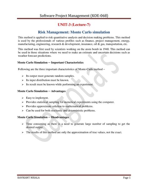 Software Project Management Unit 3 7 Software Project Management Koe