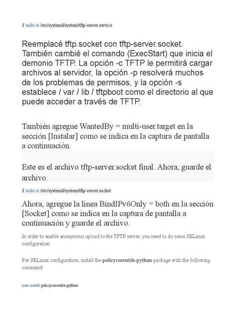 Etcsystemdsystemtftp Server Service Sudo Vi Pdf