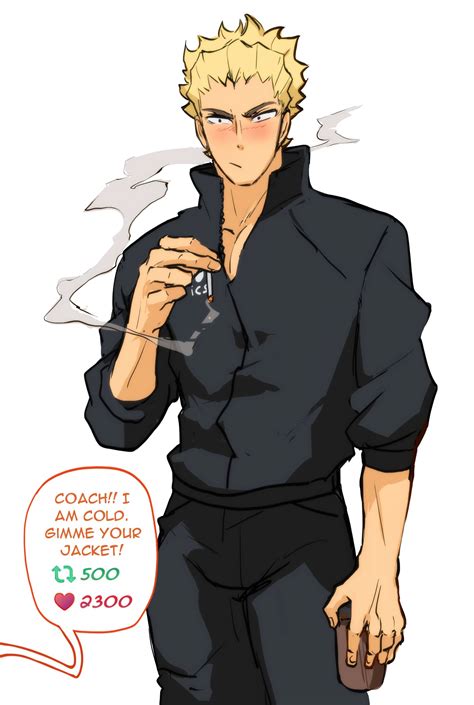 Rule 34 1boy Blonde Hair Blush Cigarette Clothed Clothed Male