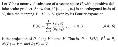 solved let v be a nontrivial subspace of a vector space u