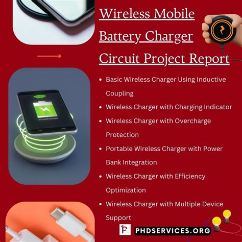 wireless mobile battery charger circuit project ideas