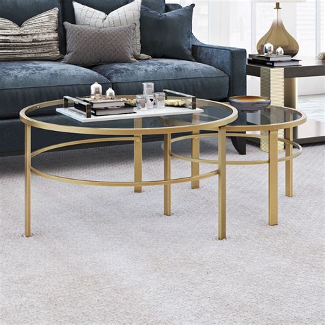 Round Nesting Coffee Table Glass Go Right Diary Photogallery