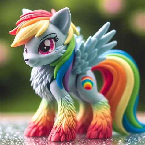 Bing Ai Rainbow Dash Wolf Appearance Action Figure By Paulosc Yumisilva On Deviantart