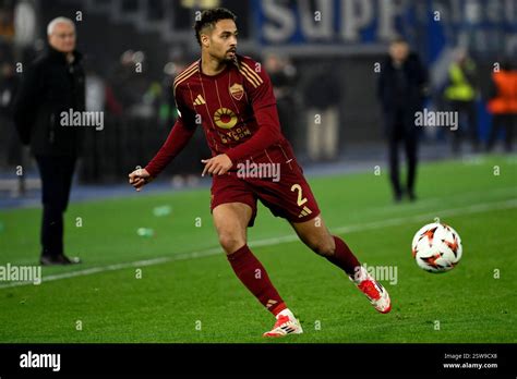 Rome Italy 20th Feb 2025 Devyne Rensch Of As Roma In Action During