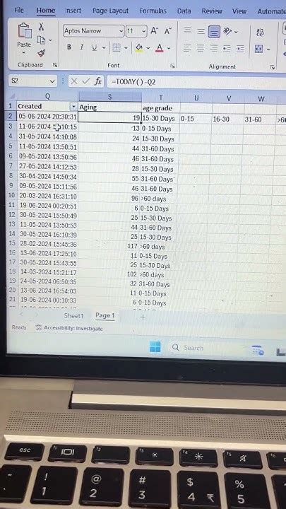 Excel Nested If Formulas Trendingshorts Exceltutorial Nestedif Youtube