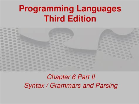 Ppt Programming Languages Third Edition Powerpoint Presentation Free