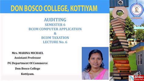 Lecture 6 Auditing Bcom Tax And Bcom C A Semester 6 Module 1 Classification Of Audit
