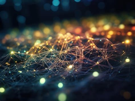 Premium Ai Image Global Connection Internet Technology Futuristic Network Lines Background