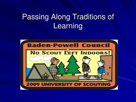 Passing Along Traditions Of Learning Ppt Download
