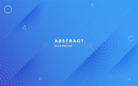 Minimal Abstract Blue Modern Elegant Design Background Dynamic Shapes Composition Illustration