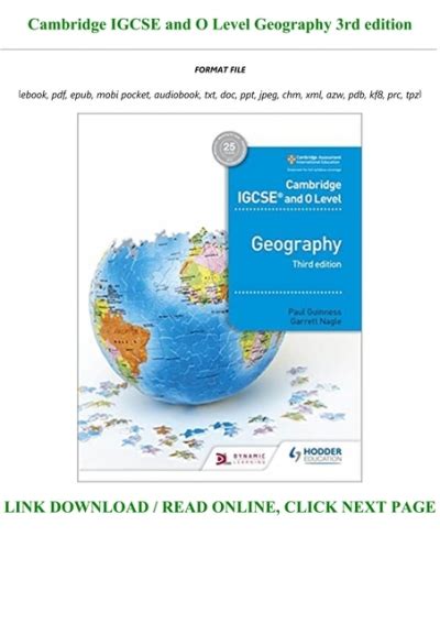 Book Cambridge Igcse And O Level Geography 3rd Edition [full]