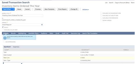 NetSuite Advanced Saved Search Features Bestir Software Services Blog