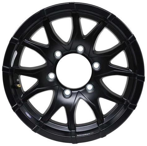Aluminum Eagle Trailer Wheel 15 X 6 Rim 6 On 5 12 Matte Black