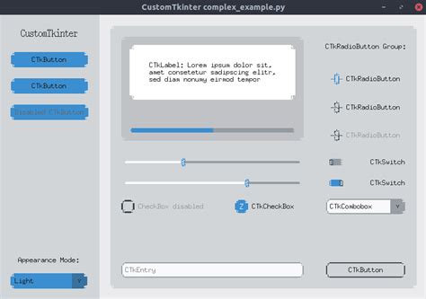 A Wrapper Around The Python Tkinter Library For Customizable And Modern Ui Elements In Tkinter