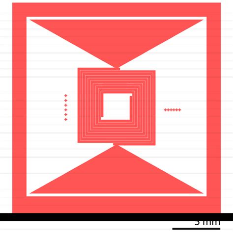 Figure S6 Diagram Of Pattern Used For Fabrication Of Microelectrode