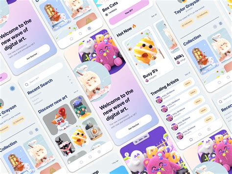 Cute Nft App Ui Design By Lisa Beever On Dribbble