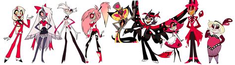 I Editeddrew Hazbin Hotel Characters In Human Form Rhazbinhotel