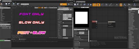 creating font glow effect using font outline material r unrealengine