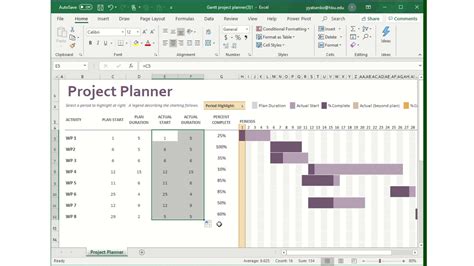 How To Create A Gantt Chart In Microsoft Excel YouTube