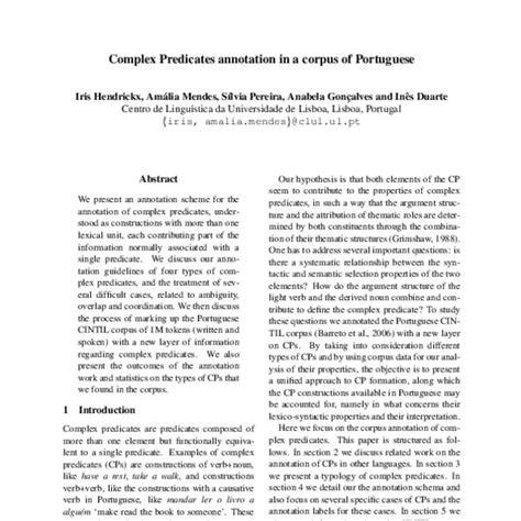 Complex Predicates Annotation In A Corpus Of Portuguese Acl Anthology