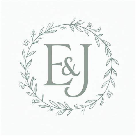 Elegant Monogram With Letter A Surrounded By Botanical Wreath Monogram