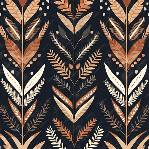 Boho Chic Patterns Premium Ai Generated Image