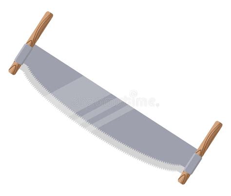 Double Hand Saw Icon Stock Vector Illustration Of Crosscut 261375641