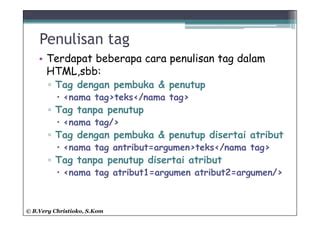 2 Struktur Dasar Html Ok PPT