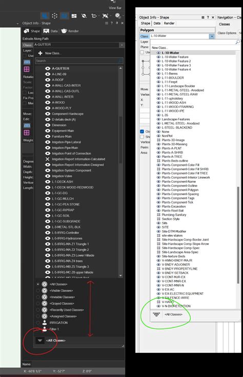 UI Question About The Class And Layer Dropdowns General Discussion Vectorworks
