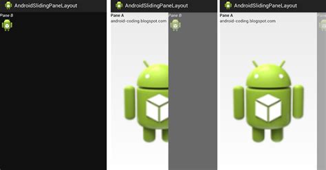 Android Coding SlidingPaneLayout Example