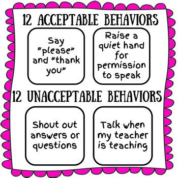Socially Acceptable Behavior