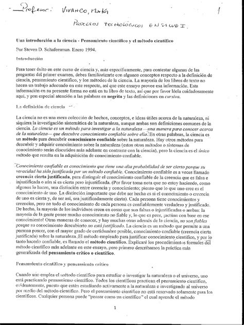 Una Introduccion A La Ciencia Steven Schafersman Pdf