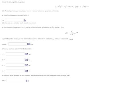 Solved Consider The Following Initial Value Problem Z Chegg