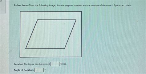 Solved Instructions Given The Following Image Find The Angle Of
